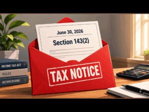 Section 143(2) tax notice coming by June 30, 2026 — Indian Monitor